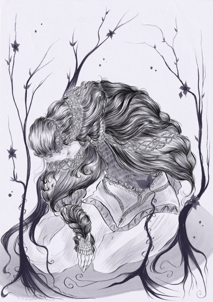 Safebooru - 1boy braid closed eyes commentary elden ring english ...