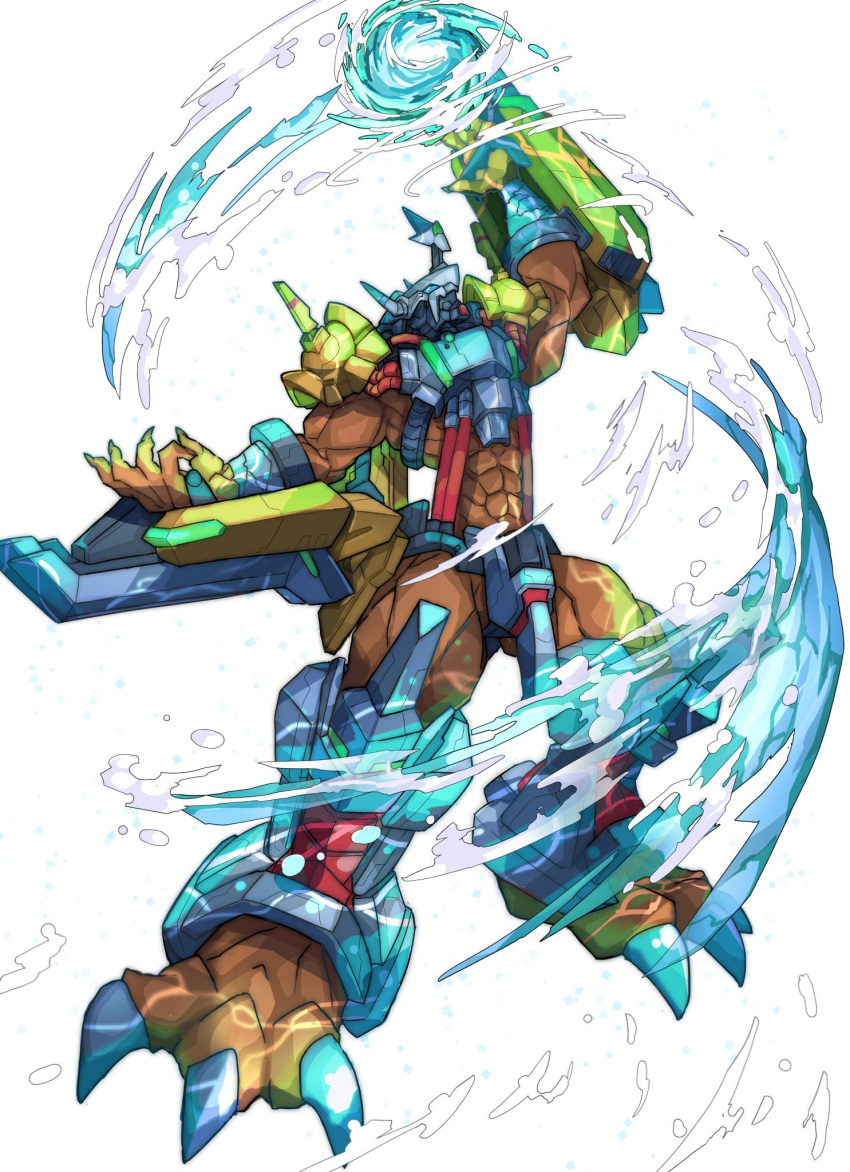 Safebooru - 1boy abs armor colored skin digimon digimon (creature ...