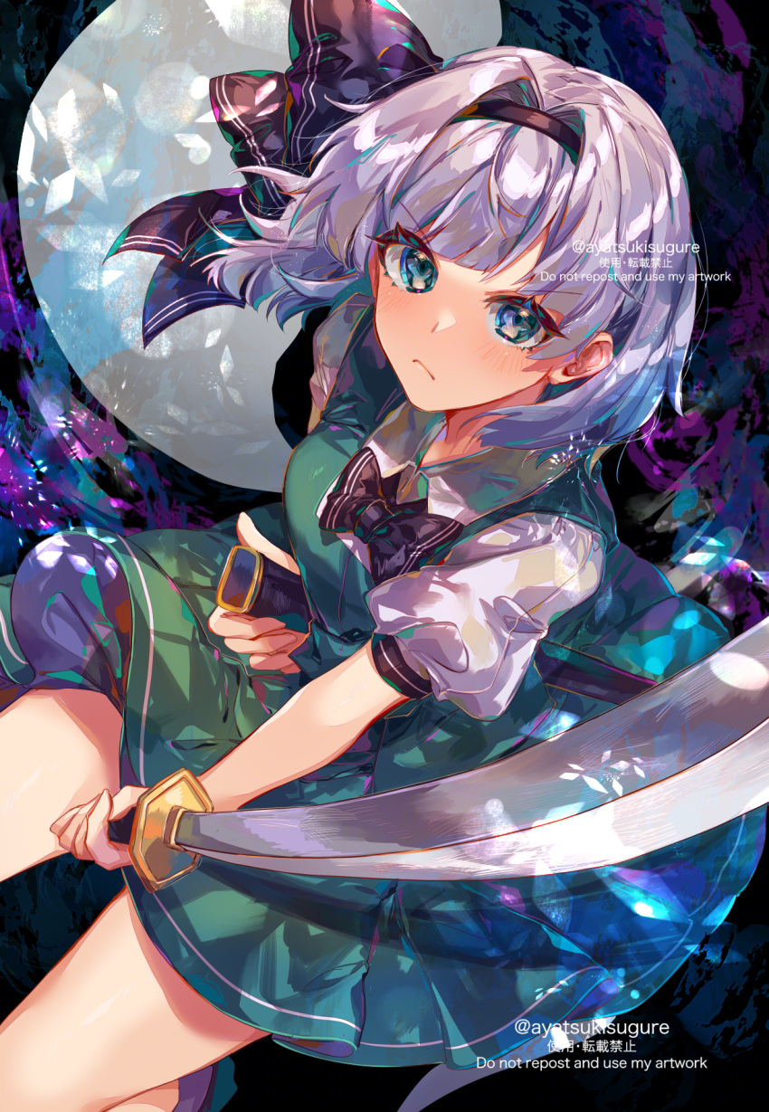 Safebooru - 1girl ayatsuki sugure black hairband black ribbon blush ...