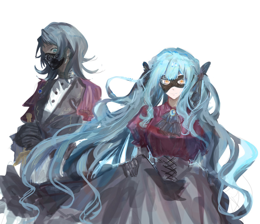 Safebooru - 2girls absurdres ascot bang dream! bang dream! it's mygo!!!!! black ascot black ...