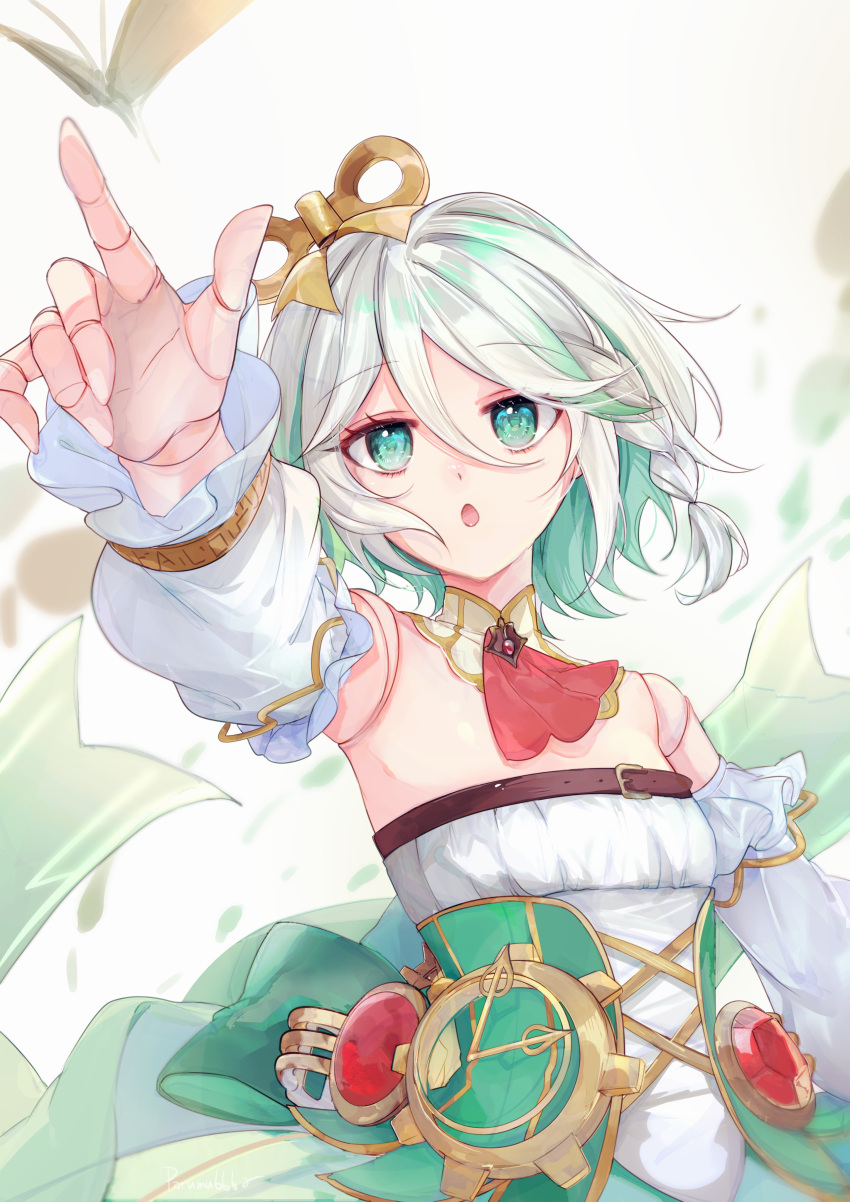 Safebooru - 1girl absurdres braid cecilia immergreen colored inner hair detached collar detached ...