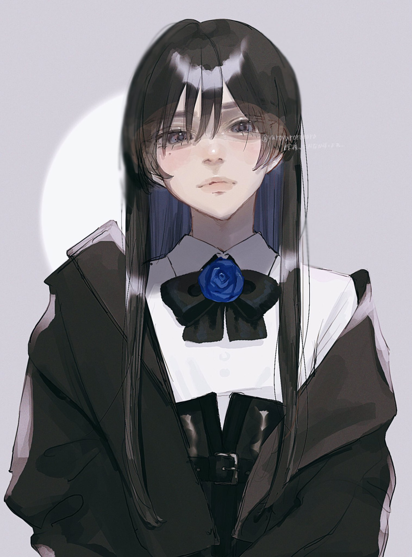 Safebooru - 1girl ado (utaite) belt belt buckle black belt black bow ...