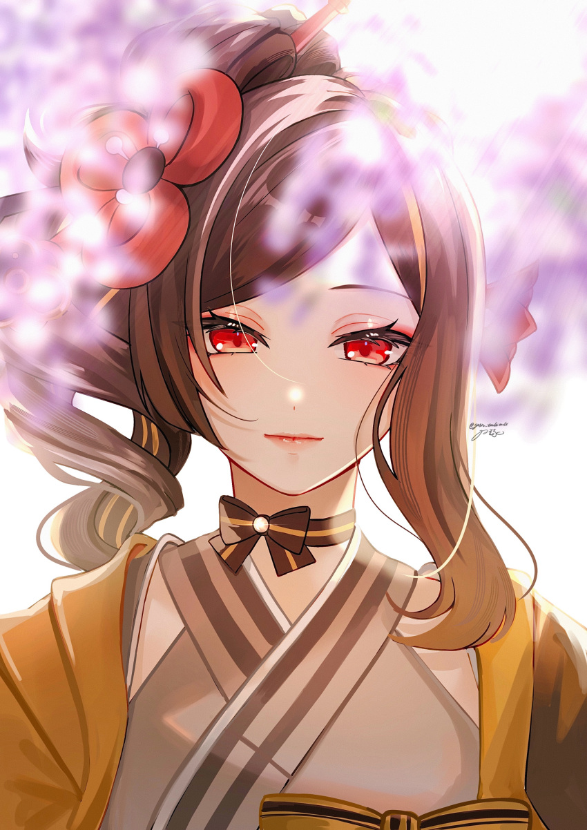 Safebooru - 1girl absurdres brown hair chiori (genshin impact) choker ...