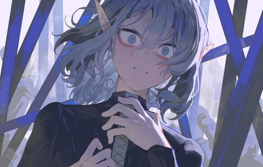 Safebooru - 1boy absurdres angry bags under eyes clenched teeth dungeon ...