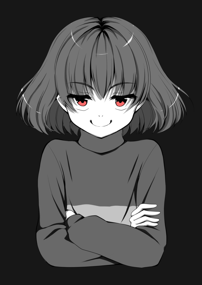 Safebooru - 1other bob cut chara (undertale) closed mouth commentary ...