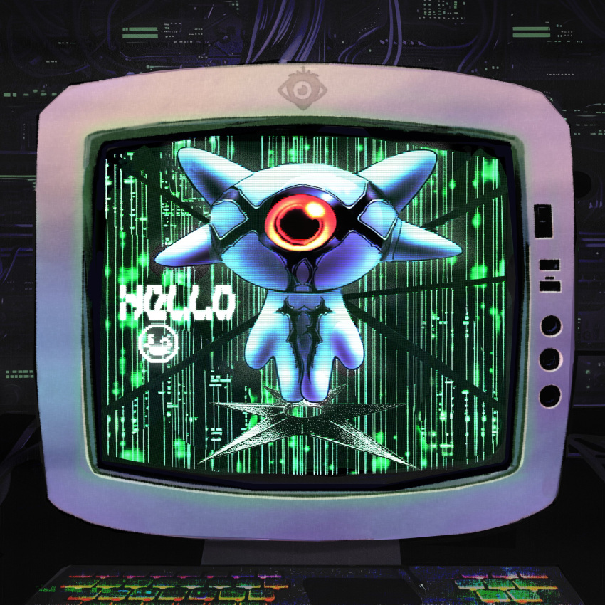 Safebooru - absurdres computer creature highres no humans original ...