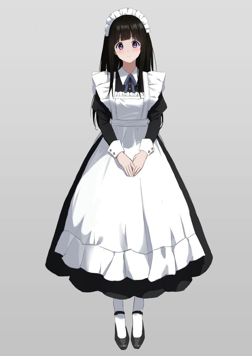 Safebooru - 1girl absurdres apron awesome crane black hair chitanda eru ...