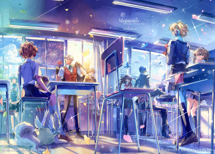 Safebooru - 5boys 5girls absurdres aegis (persona) amada ken android ...