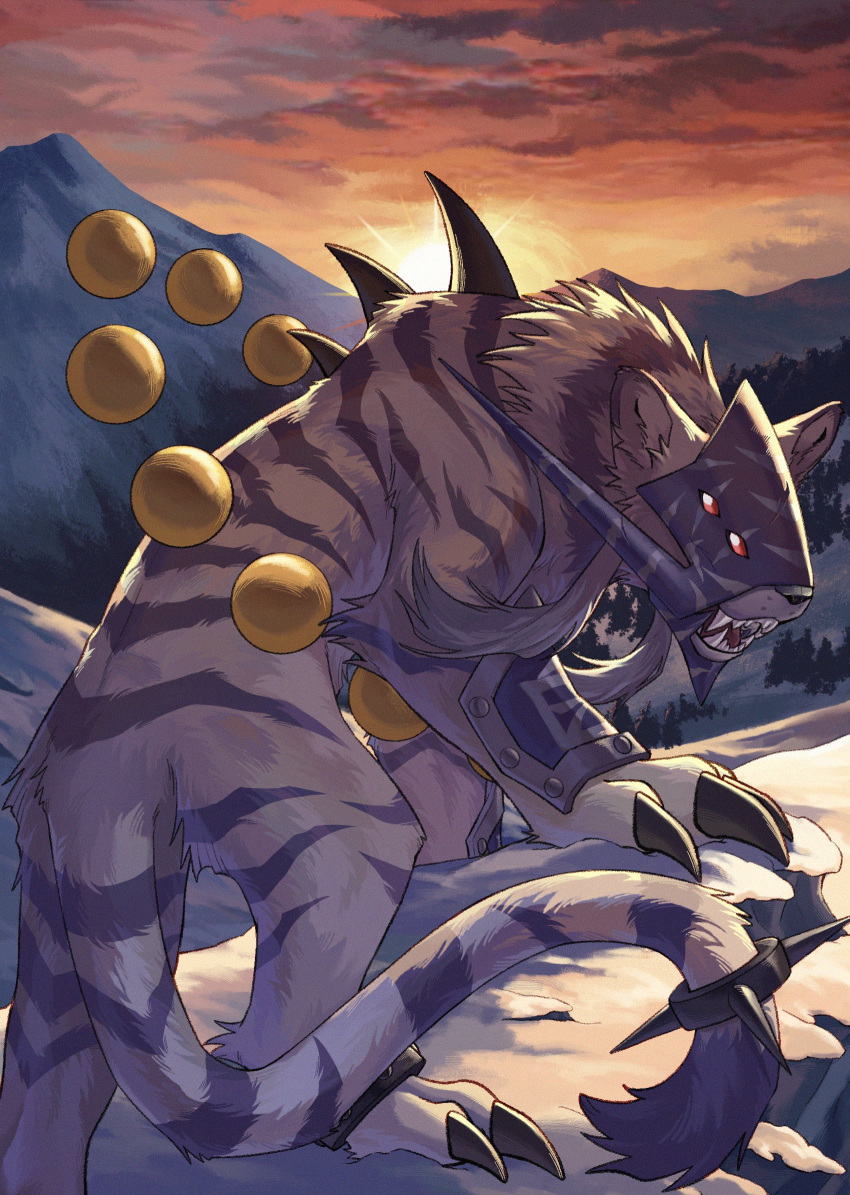 Safebooru - all fours baihumon body fur commentary request digimon ...