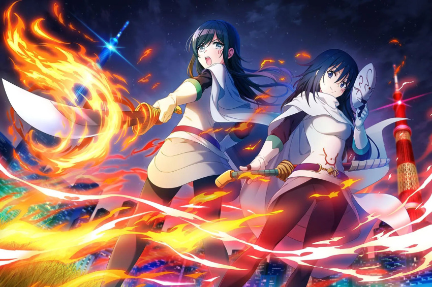 Safebooru - aoyagi tsubaki black eyes black hair d4dj dress long hair | 4938659