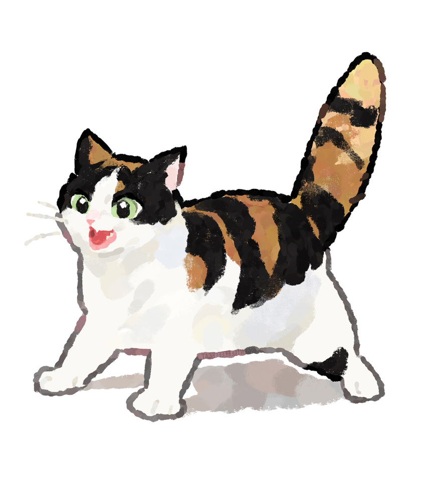 Safebooru - animal animal focus calico cat cat full body gentlecat ...