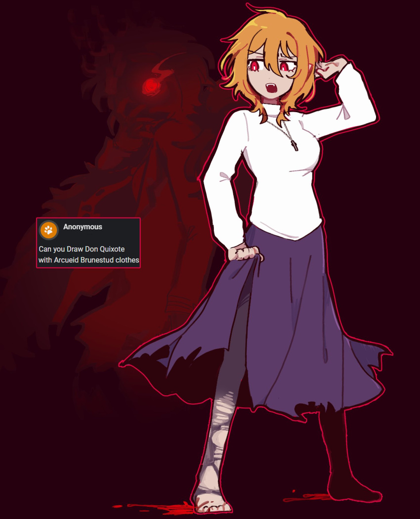 Safebooru - 1girl arcueid brunestud arcueid brunestud (cosplay) arm up ...
