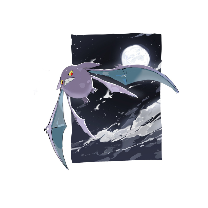 Safebooru - aisutabetao bat wings clouds colored sclera crobat flying ...