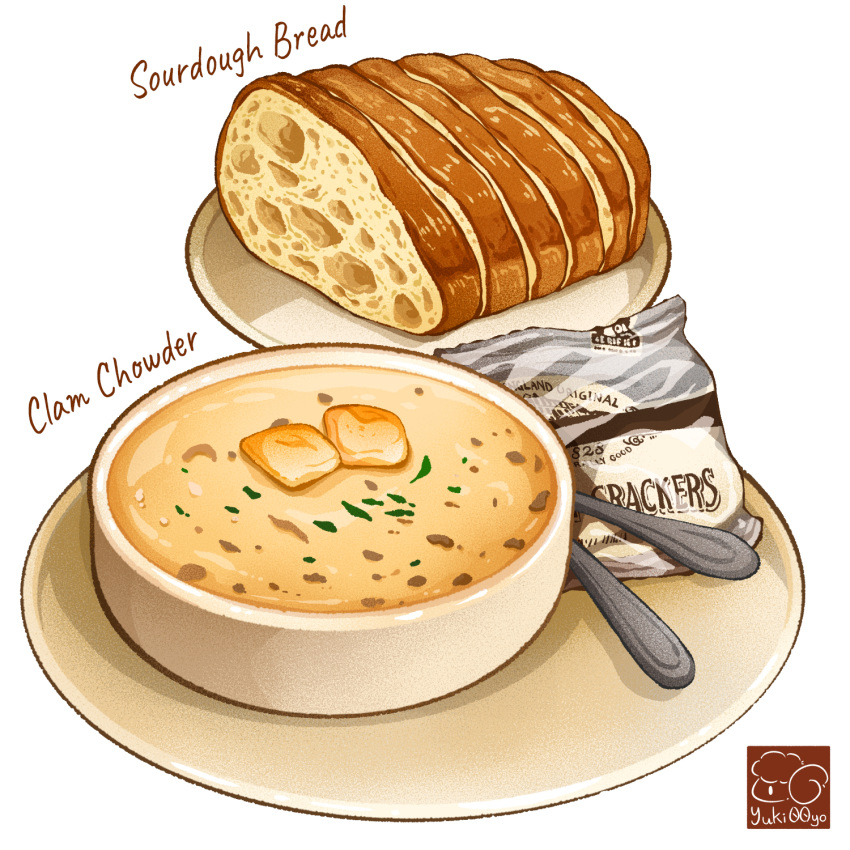 Safebooru - artist logo bread chowder (food) clam clam chowder (food ...