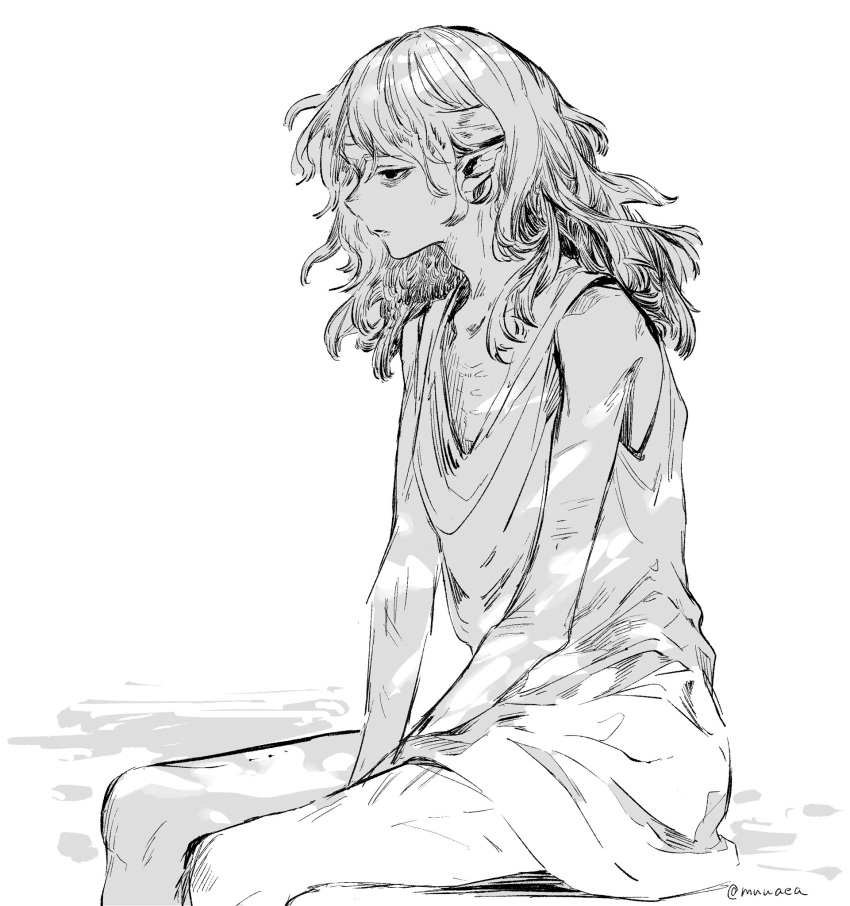 Safebooru - 1boy bags under eyes dungeon meshi elf highres long hair ...