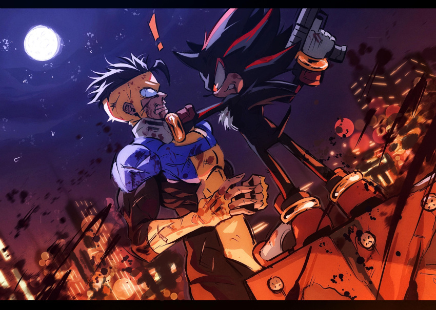 Safebooru - ! absurdres black hair blood blood on clothes bruise bruise ...