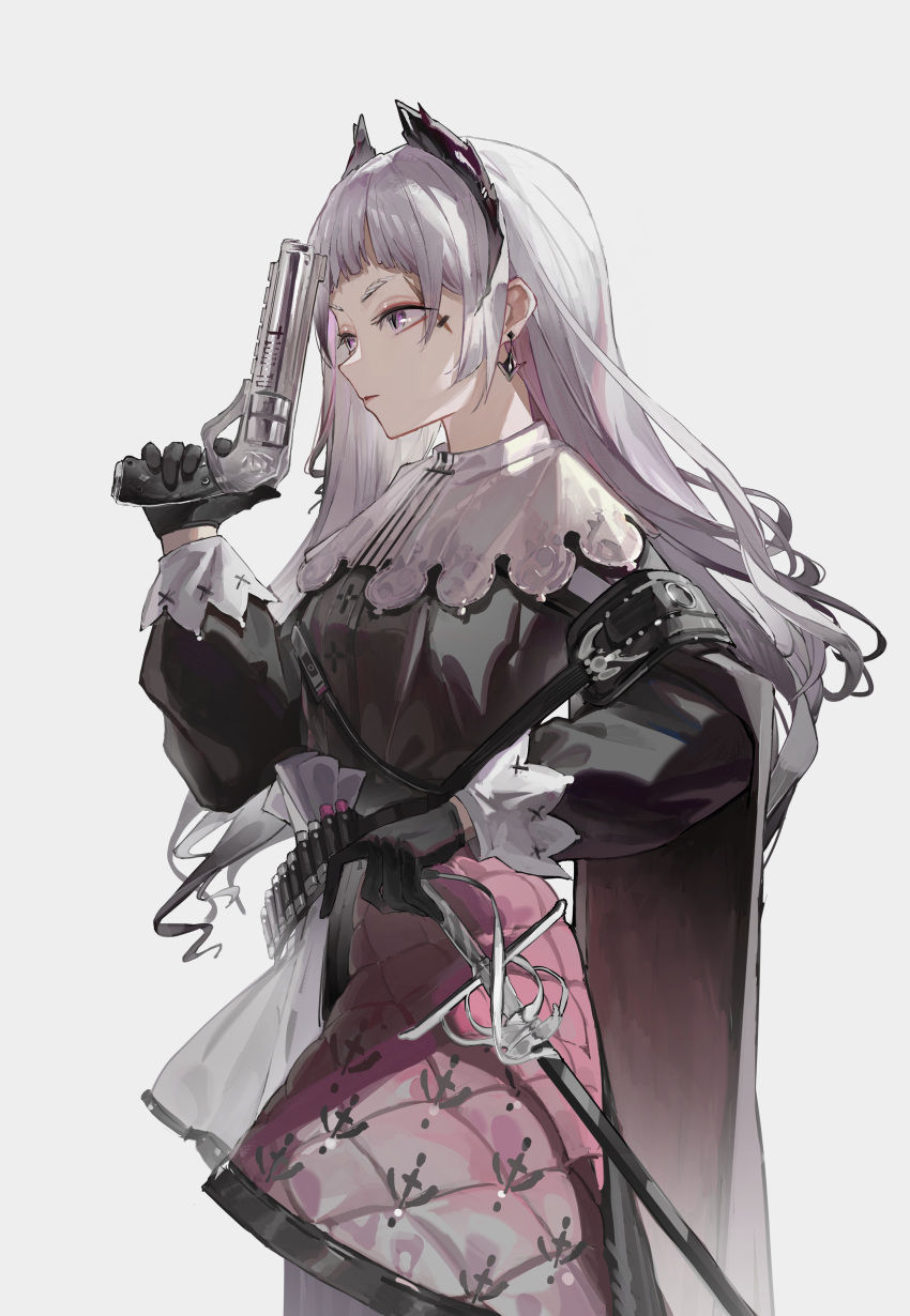 Safebooru - 1girl absurdres arknights black dress black gloves chinese commentary commentary ...