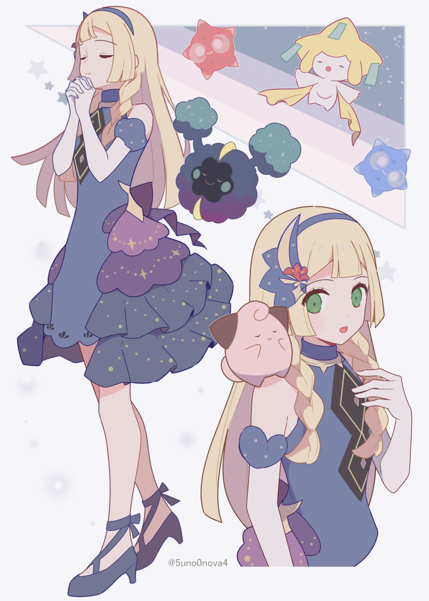 Safebooru - 1girl 343rone absurdres bare shoulders blonde hair blue ...