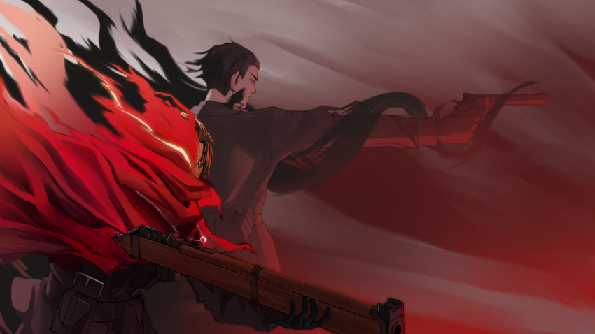 Safebooru - absurdres arachnidlegs black hair brown hair coat dark skin ...