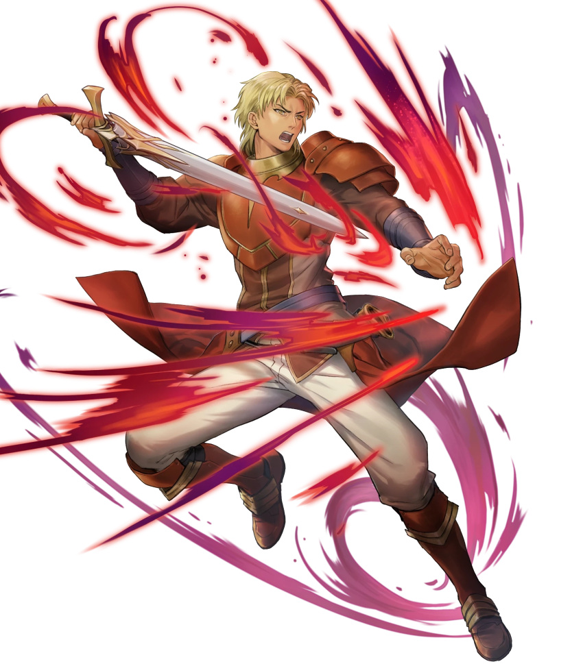 Safebooru - 1boy armor armored boots blonde hair boots dark-skinned ...