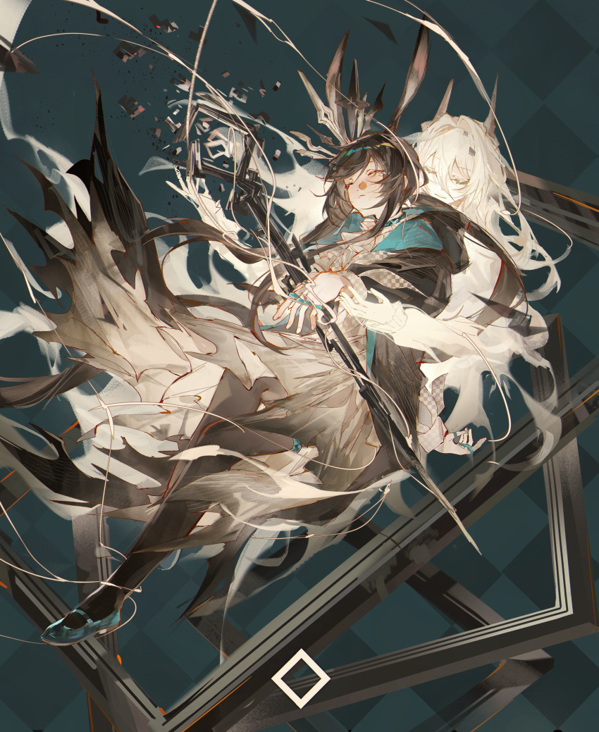 Safebooru - 2girls absurdres amiya (arknights) amiya (medic) (arknights ...