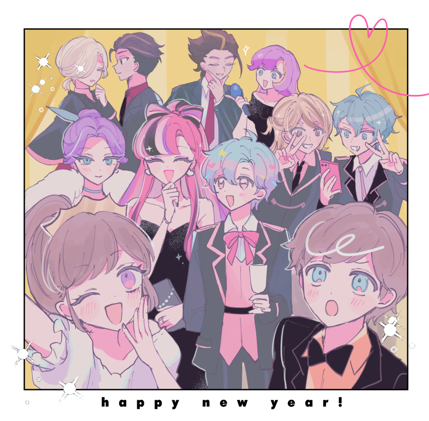 Safebooru - 4girls 6+boys alternate costume blue eyes blue hair brave ...