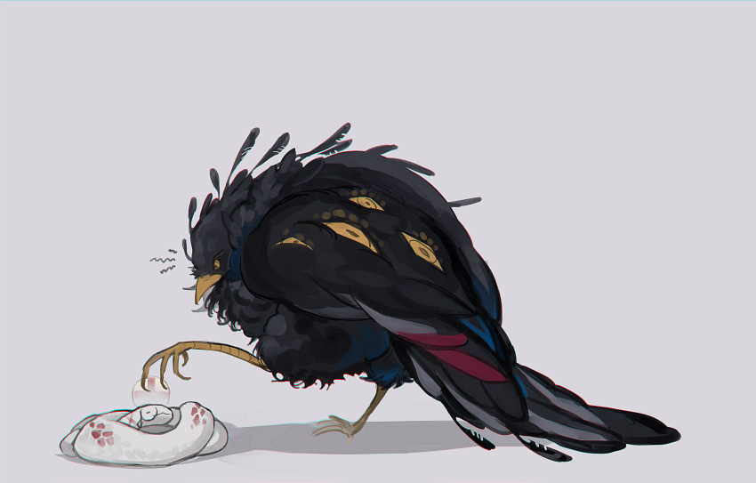 Safebooru - :3 absurdres animal focus animalization bird employee ...