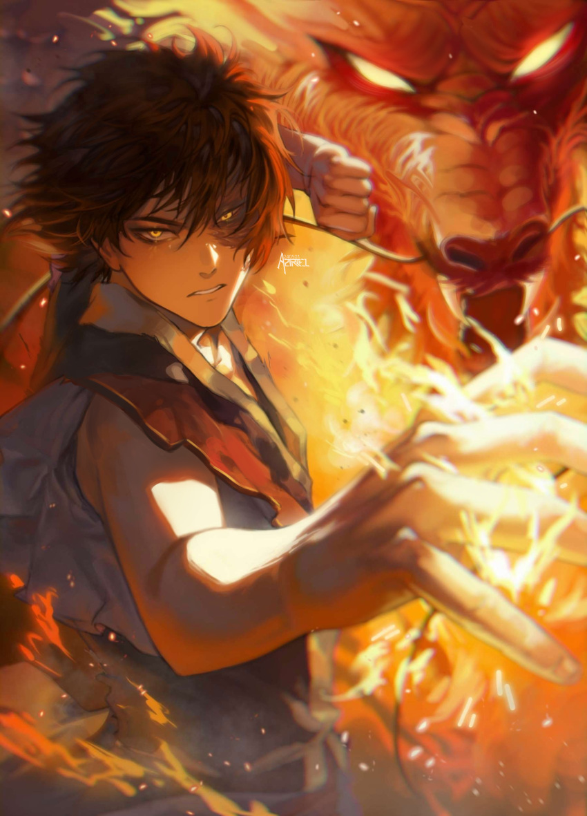 Safebooru - 1boy absurdres avatar: the last airbender avatar legends black hair burn scar ...