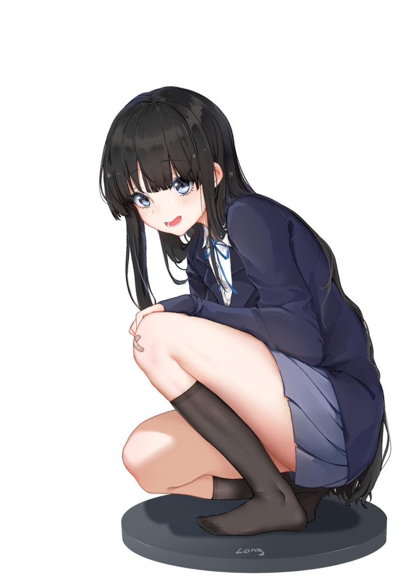Safebooru - 1girl abazi absurdres akiyama mio black eyes black hair black socks highres k-on ...