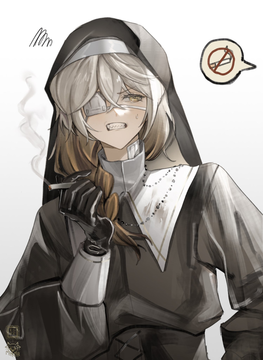 Safebooru - 1other androgynous annoyed black dress black gloves braid ...