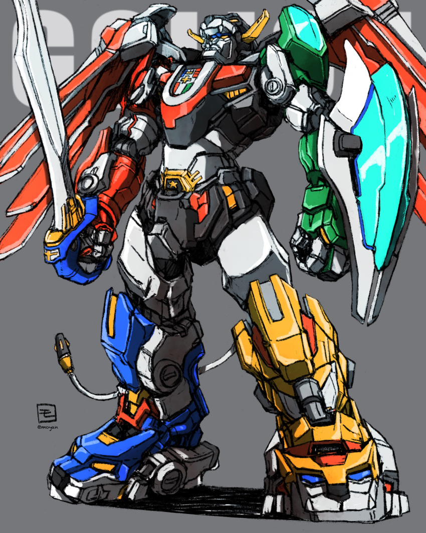 Safebooru - absurdres golion (mecha) highres holding holding sword ...