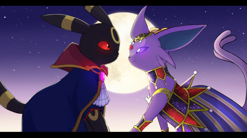Safebooru - black fur clothed pokemon espeon ha01ru28 looking at ...