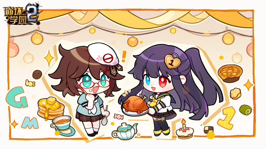 Safebooru 2girls Benghuai Xueyuan Beret Black Hair Black Thighhighs 5575