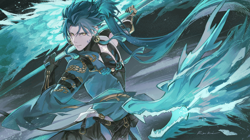 Safebooru - 1boy belt black gloves black hair black shirt closed mouth ...