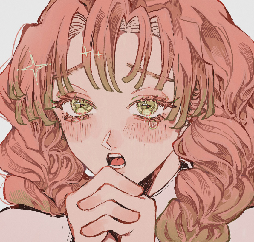 Safebooru - 1girl blush braid close-up green eyes green hair highres ...