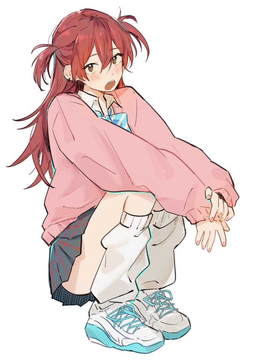 Safebooru - 1girl absurdres black skirt blue bow blue bowtie blush bow ...