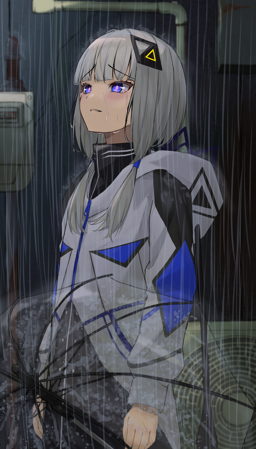 Safebooru - 1girl absurdres black dress blue eyes blunt bangs blush bright pupils cevio ...