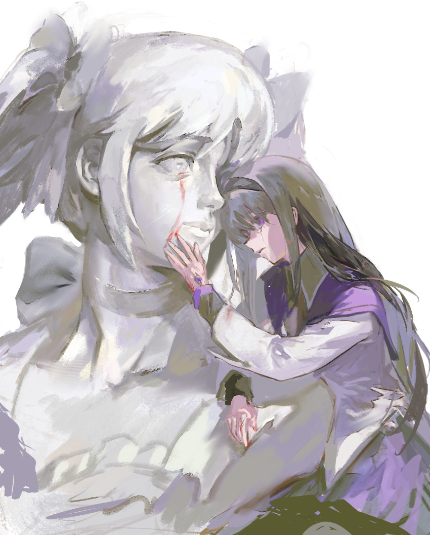 Safebooru - 2girls absurdres akemi homura akemi homura (magical girl) black hair black hairband ...