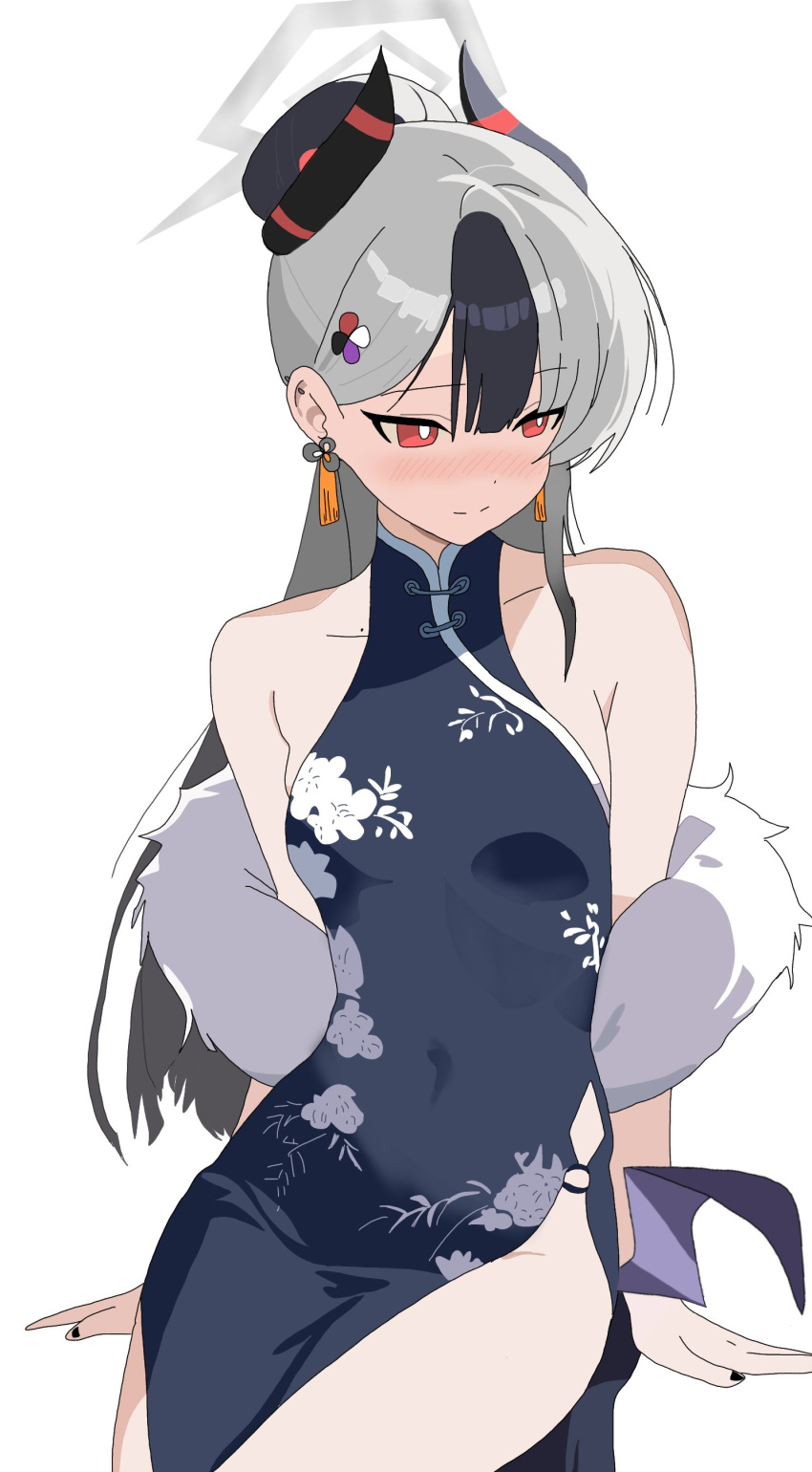 Safebooru - 1girl absurdres alternate costume alternate hairstyle asymmetrical bangs bare ...