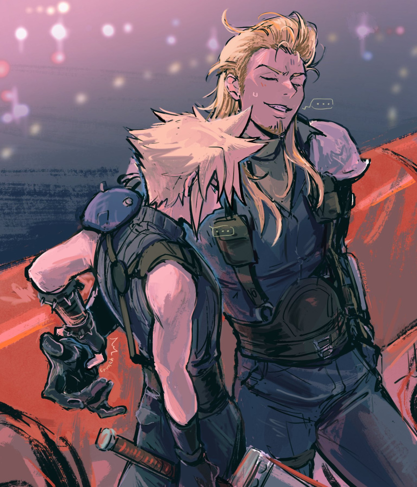 Safebooru - ... 2boys arm armor armor artist name belt black gloves ...