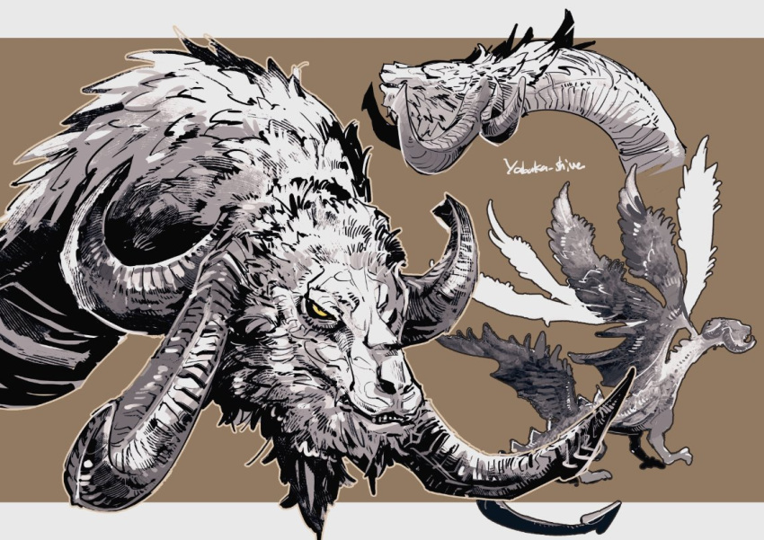 Safebooru - all fours brown background feathers final fantasy final fantasy xiv hraesvelgr (ff14 ...