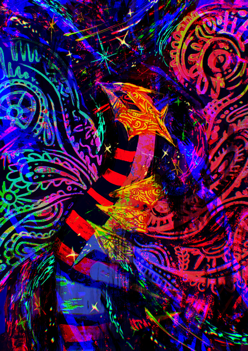 Safebooru - absurdres animal focus black sclera colored sclera colorful ...