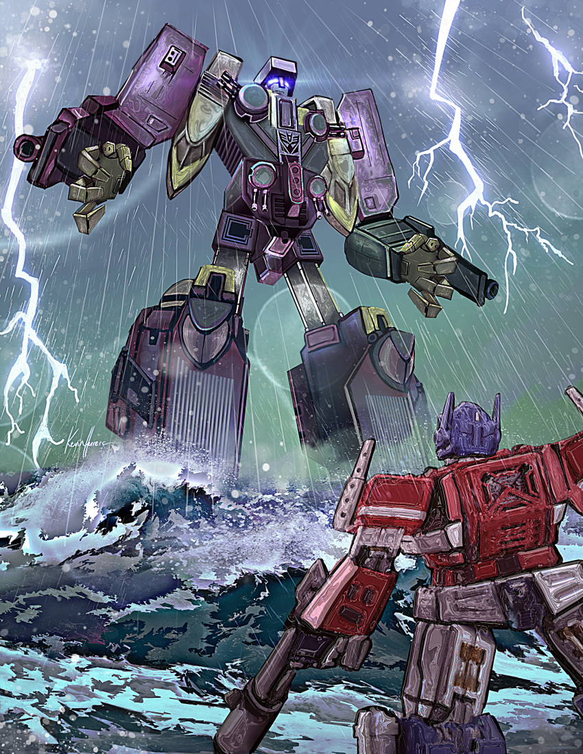 Safebooru - absurdres autobot blue eyes decepticon english commentary ...