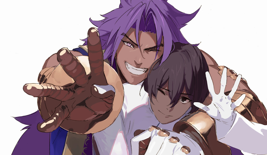 Safebooru - 2boys arjuna (fate) bhima (fate) black eyes black hair ...