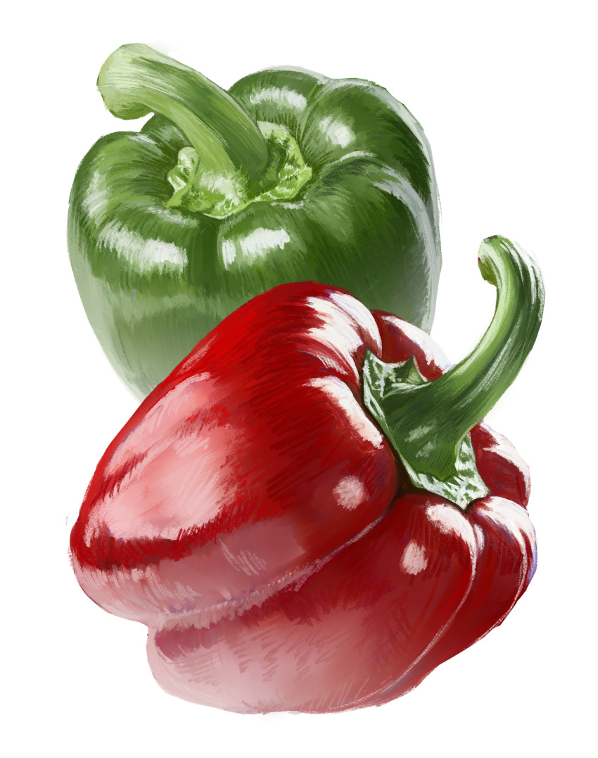 Safebooru - absurdres bell pepper derivative work food fruit green ...