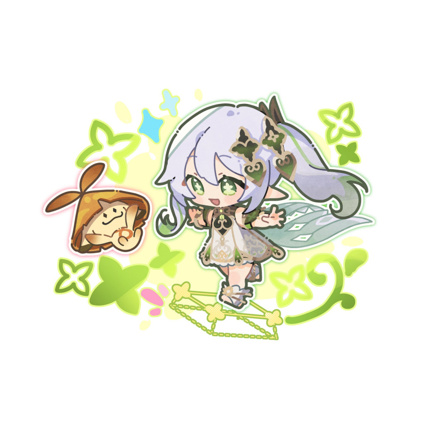 Safebooru - 1girl aranara (genshin impact) chibi cross-shaped pupils ...