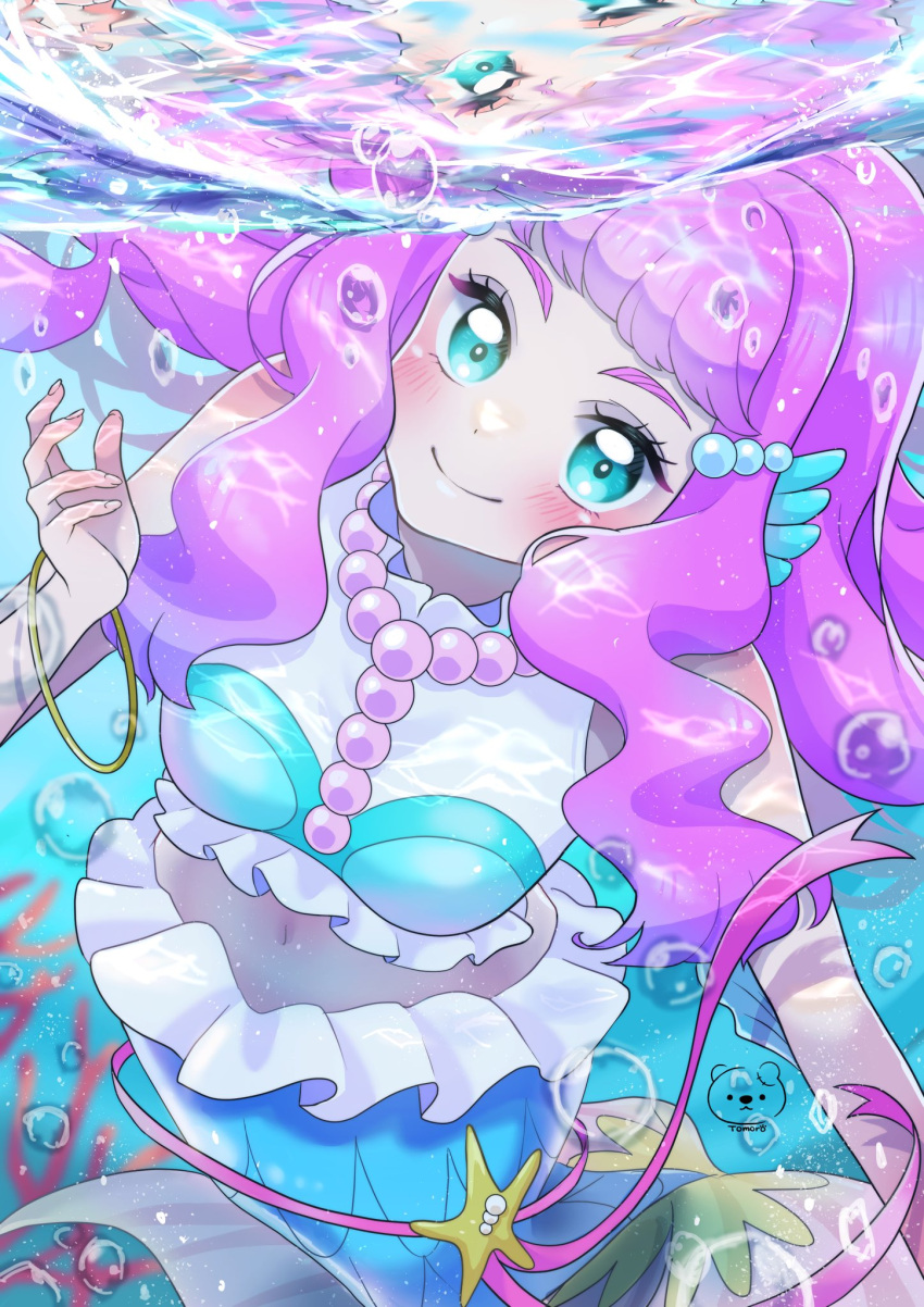 Safebooru - 1girl blue eyes blush breasts coral highres jewelry laura ...