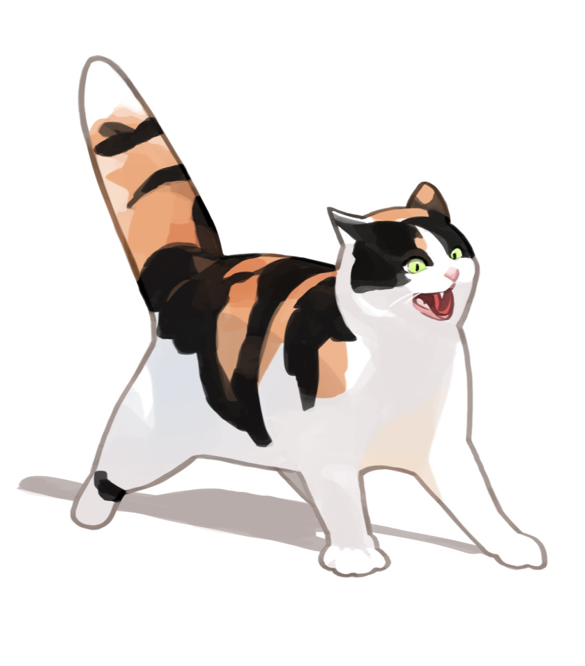 Safebooru - animal animal focus calico cat full body gentlecat green ...