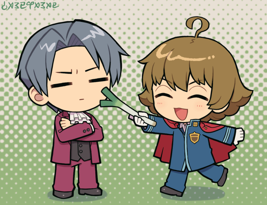 Safebooru - 2boys ace attorney ace attorney investigations ace attorney investigations 2 ahoge ...