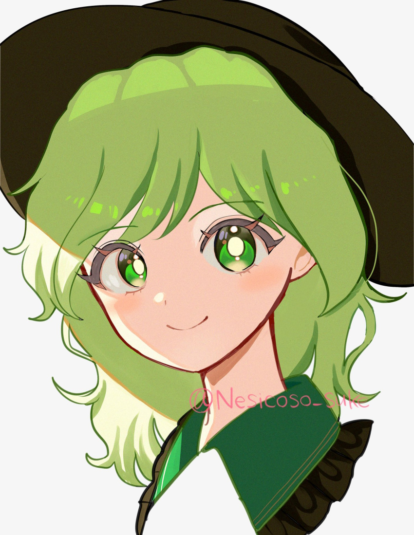 Safebooru - 1girl black hat breasts bright pupils chamusuke (nesicoso suke) closed mouth ...